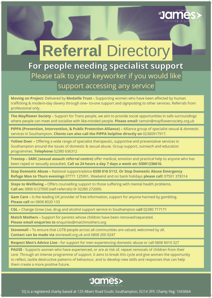 New: Referral Leaflet – My SSJ